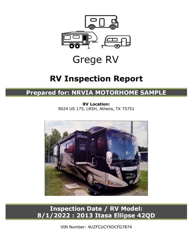 Recreational Vehicle Inspection Owner Education Used New